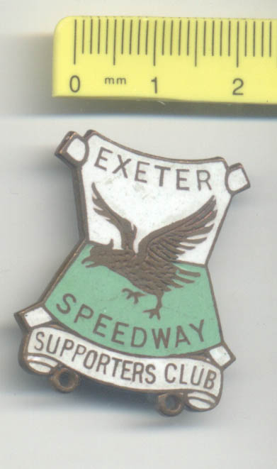 Exeter Speedway Supporters Club from the Badge Collectors Circle Archive