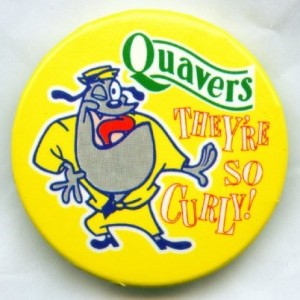 Quavers there so curly! from the Badge Collectors Circle Archive