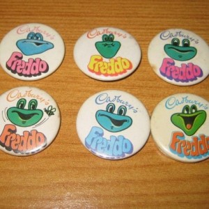 Cadburys Freddo frog chocolate bar 1973 launch set of 6 from the Badge ...